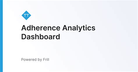 Adherence Analytics Dashboard