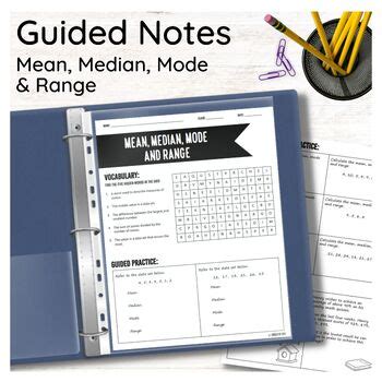 Mean Median Mode And Range Guided Notes By Order Of Ops TPT
