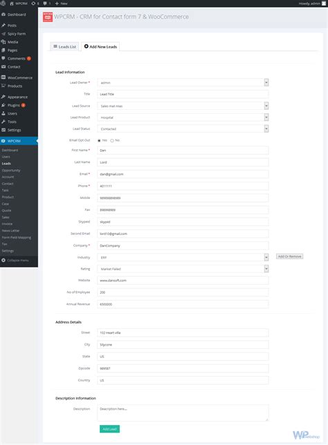 WP CRM System Vs WPCRM CRM Plugin Comparison