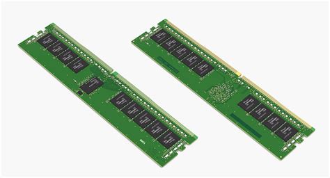 3d Ddr4 Sdram Memory Module Model Turbosquid 1430433