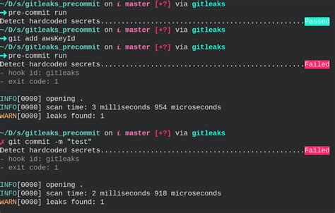 `pre Commit Run A` Outputs Different Result To `gitleaks Repo Url ` · Issue 657 · Gitleaks