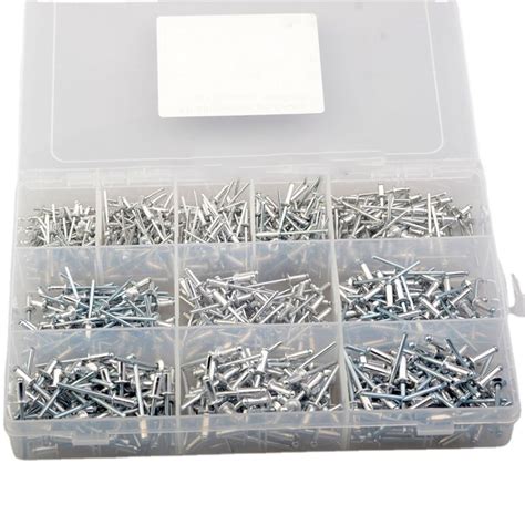 Mosiee 660pcs Rivet Set 11 Sizes Of Aluminum Blind Rivets Assorted Blind Rivets