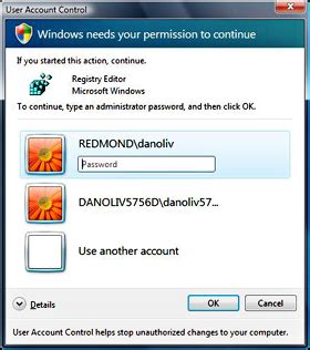 Credential Prompt In Windows Vista RC