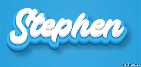 Stephen Text Effect And Logo Design Name