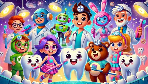 Cartoon Dentist Visit