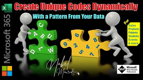 Generating Alphanumeric Codes With Pattern From Your Data Single Cell Report Youtube