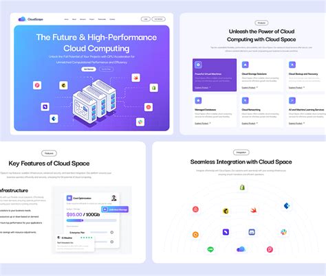 Cloudscape Cloud Computing Landing Page By Vektora Uiux For Vektora On Dribbble
