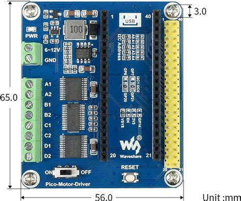 Шилд керування 4 мя моторами для Raspberry Pi Pico купити в Києві та Україні