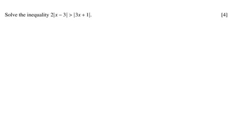 Modulus Functions A Level Past Paper Questions For Cambridge 9709