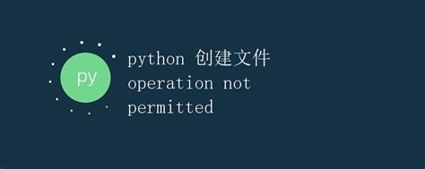 Python 创建文件 Operation Not Permitted极客教程