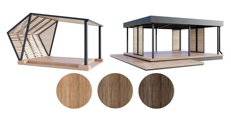 City Elements Set Of 2 Gazebo 01 Pergolas Modern Park Architecture Gazebo Superhive