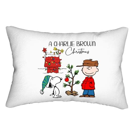 Charlie Brown And Snoopy Christmas Lumbar Pillows Snoopy Christmas