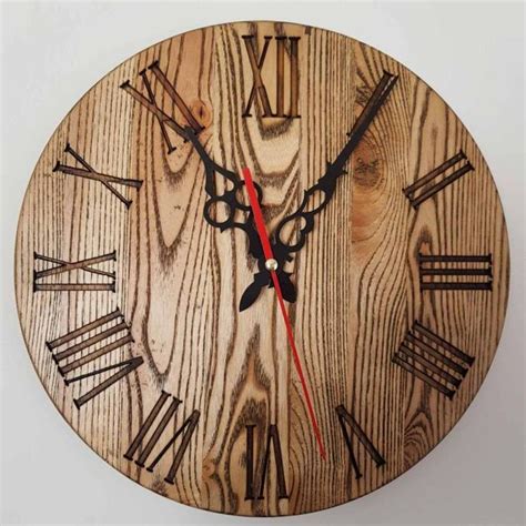 Настенные часы из натурального дерева Ретро стиль 6 Besplatka Ua