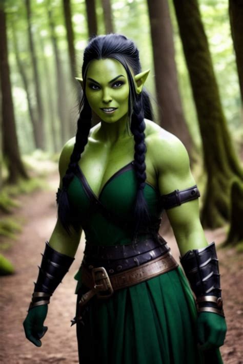 Half Orc Woman By Ai Elderbot On Deviantart