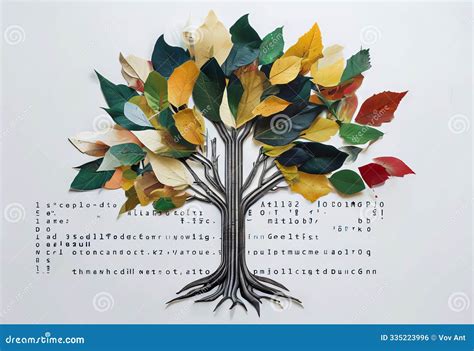 Ascii Tree With Collage Leaves Leaves From A Digital Collage The Stra Creative Unusual Nge Old