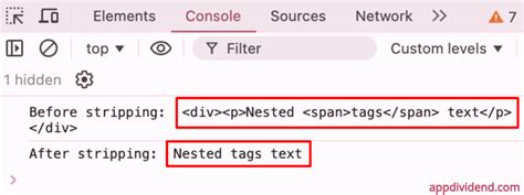 Removing Html Tags From A String In Javascript