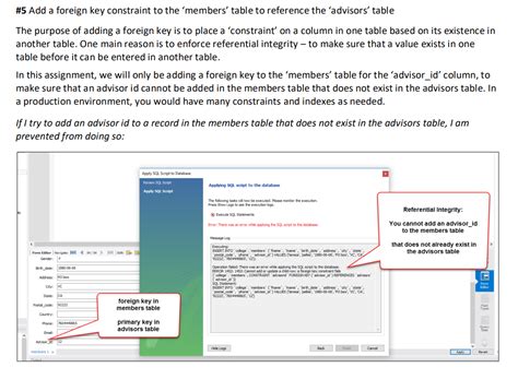 solved 5 add a foreign key constraint to the members