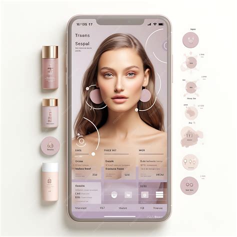 Premium Ai Image Mobile App Design Of Beauty And Cosmetics Skincare