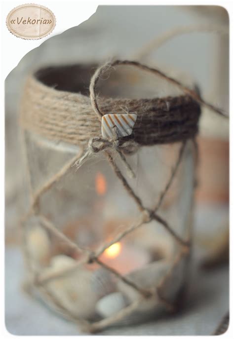 Подсвечник из ракушек - Vekoria. Handmade decor for home