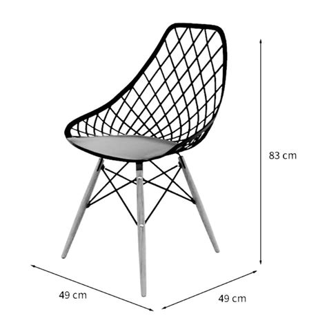Conjunto 6 Cadeiras Clarice Cloe Kaila Madeira Movescan Branco
