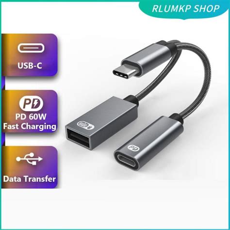 COD Ready StockMultifunctional In USB Type C Cable W PD Fast Charging OTG Adapter