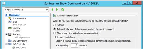Hyper V Automatic Start And Stop Action