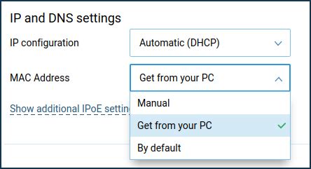 Changing A WAN MAC Address