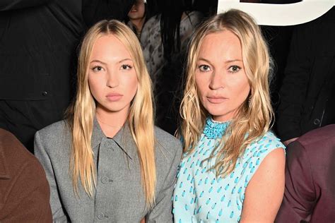 Kate Moss And Lookalike Daughter Lila Twin In Tiny Bikinis