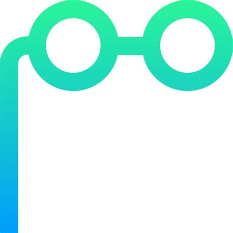 Glasses Super Basic Straight Gradient Icon