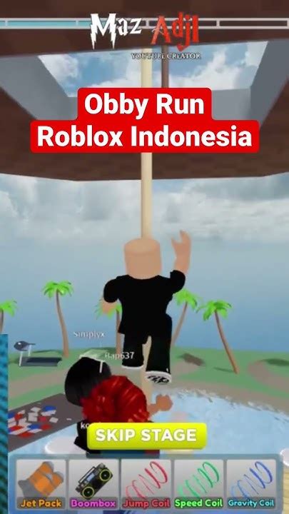 Obby Run Roblox Indonesia Youtube