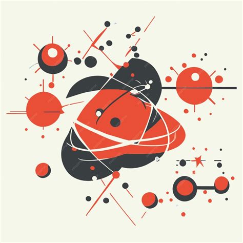 Exploring The Essence Of Subatomic Particles Vector Illustration Flat 2 Premium Ai Generated