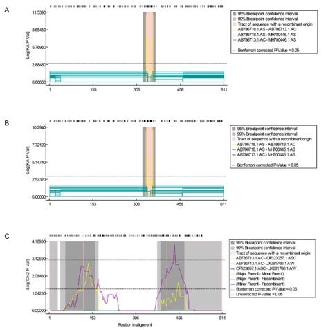 Recombination Hotspots Analysis A B Recombinant Event 1 Geneconv