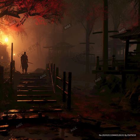 Ai创作图古代隐居生活场景 武侠游戏背景 隐居山林场景 森系场景萧条场景 寂静岭场景 闹江湖风景 武侠剧场景 日式风格场景 中国风场景 日本数字绘画 场景氛围图 阴间地府鬼城场景 神秘东方意境