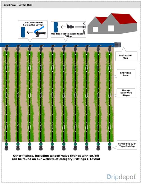 Orchard Drip Irrigation Layout