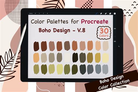 Procreate Color Palette Boho Design V Graphic By Jennythip Creative Fabrica