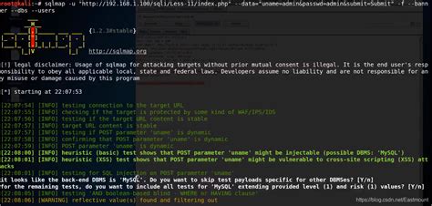 网络安全自学篇 二十七sqlmap基础用法、ctf实战及请求参数设置（一）ctf Sqlmap Csdn博客