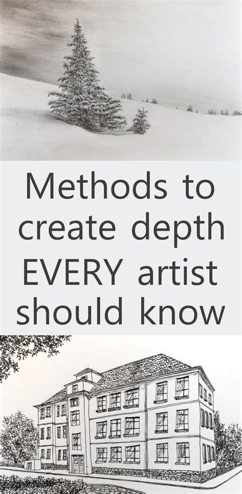 Useful Methods To Create Depth In A Painting Pencil Drawing Tutorials Art Drawings Sketches