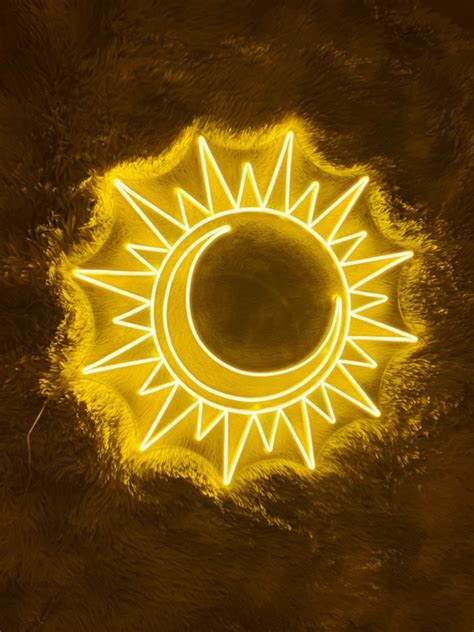 태양과 달 Led 네온 사인 인테리어 장식 방 장식 벽 장식 맞춤형 네온 사인 가정 네온 사인 아트 네온 사인 장식 Aliexpress