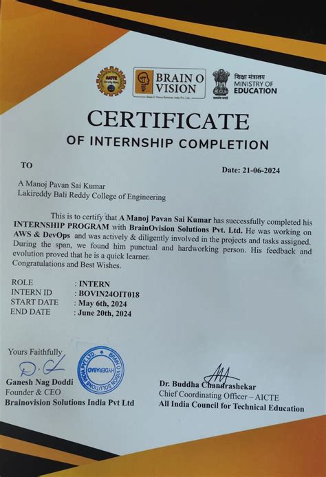 Manoj Kumar On Linkedin Brainovision Aws Devops