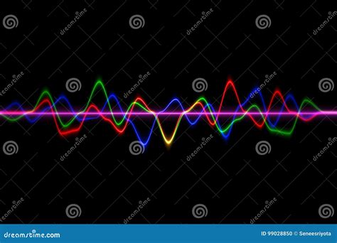 Audio Digital Equalizer Technology Pulse Musical Abstract Of So Stock