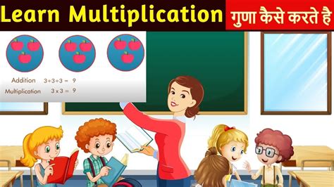 Multiplication For Class Concept Of Multiplication Single Digit Multiply Guna Kaise