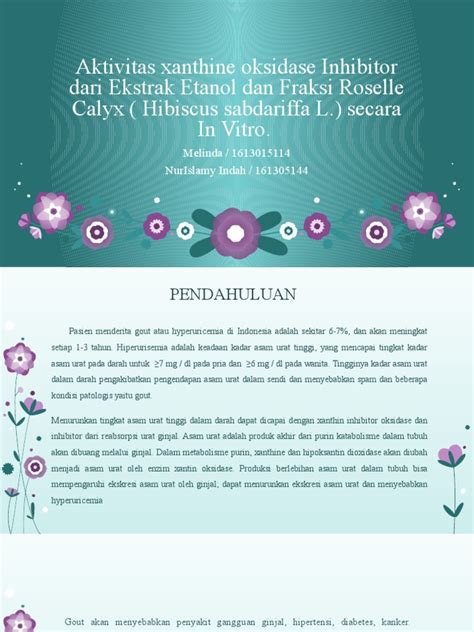 Xantin Oksidase Inhibitor Pdf
