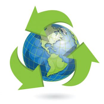 Royalty Free Clipart Image Of A Globe With Arrows 539034