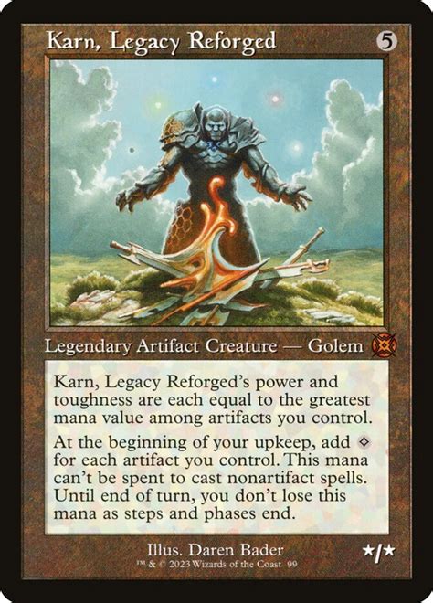 Karn Legacy Reforged Deck For Magic The Gathering