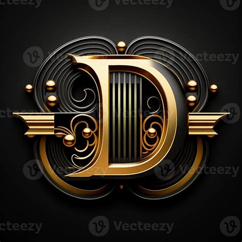 Letter D Logo Wallpaper Aufgezogener Druck For Sale Mit Herz Mit
