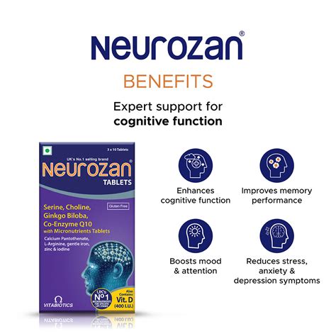 Vitabiotics Neurozan Supplement 30 Tabs Swadesii