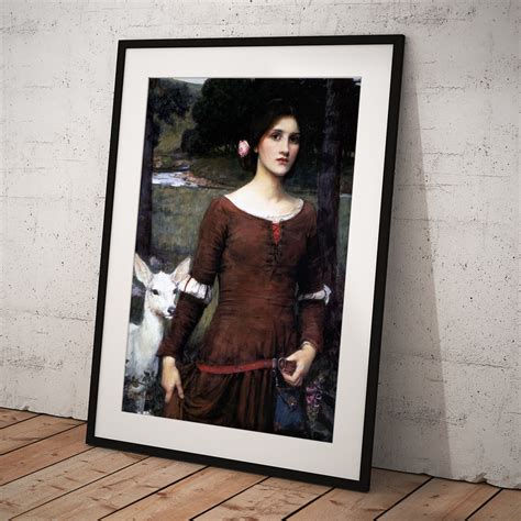 The Lady Clare By J W Waterhouse 1900 Woman With A Deer In The
