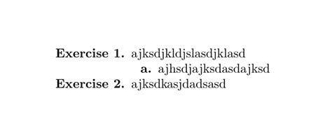 remove indentation of enumerate environment in enumerate environment
