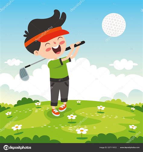 골프를 아이의 스톡 벡터 ©yusufdemirci 537111612