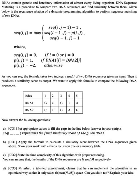 dnas contain genetic and hereditary information of almost every living organism dna sequence
